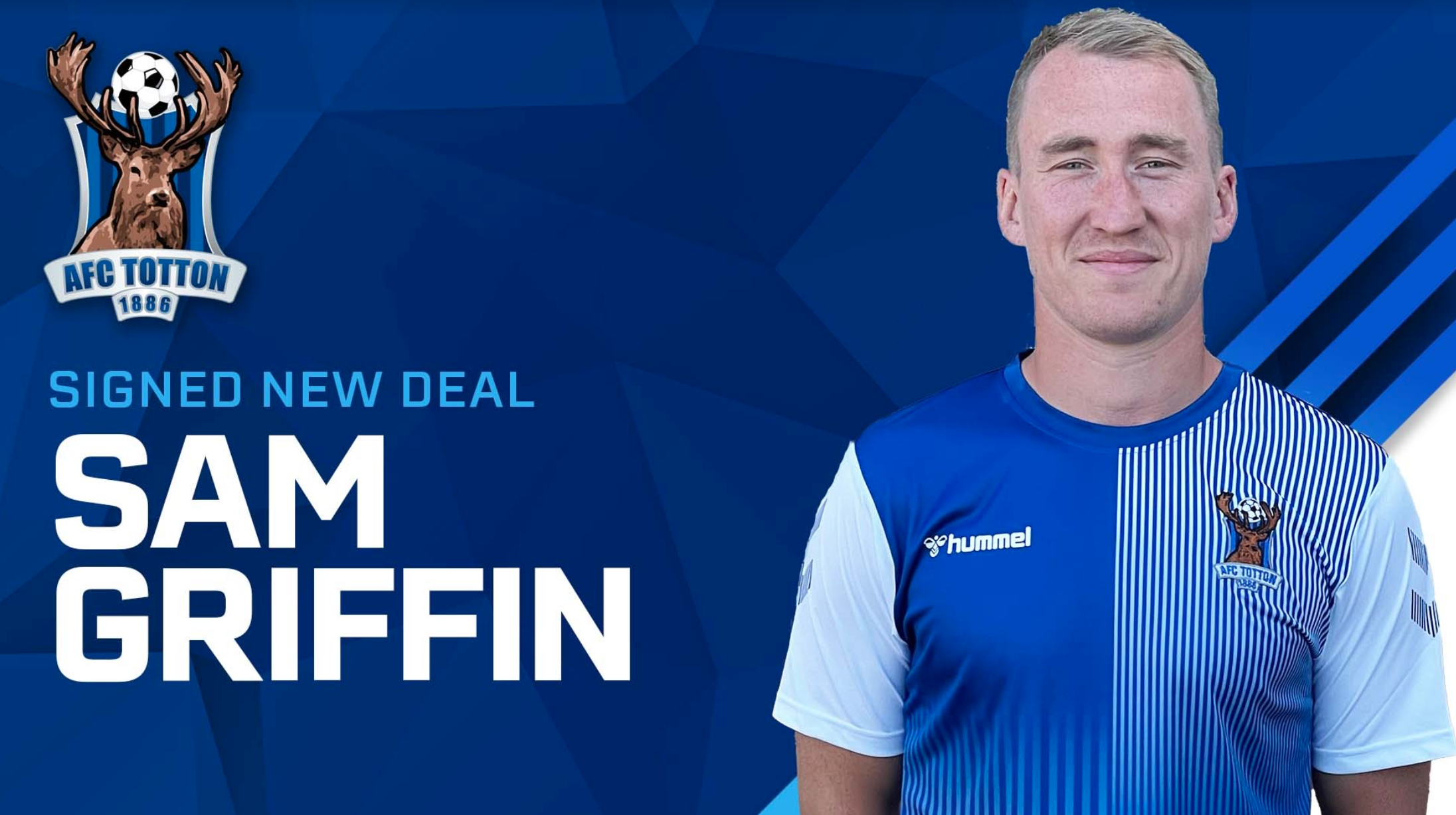 Sam Griffin remains a Stag! | AFC Totton