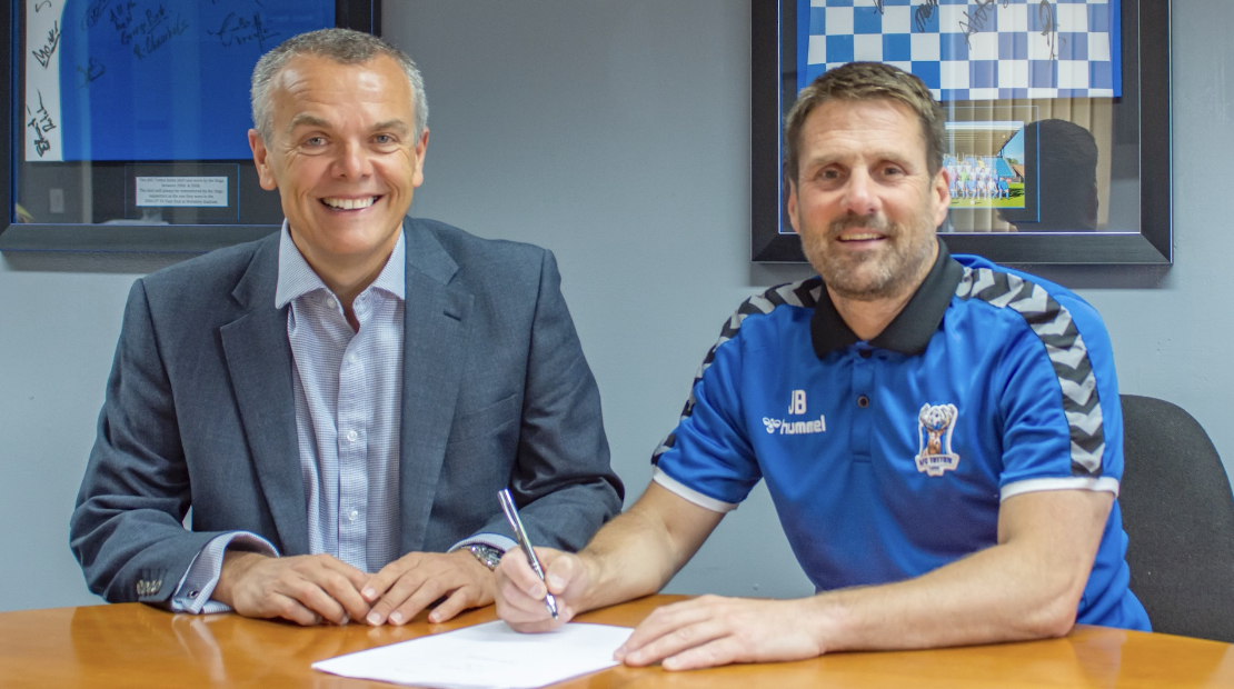Jimmy Ball commits to a 5 year deal | AFC Totton