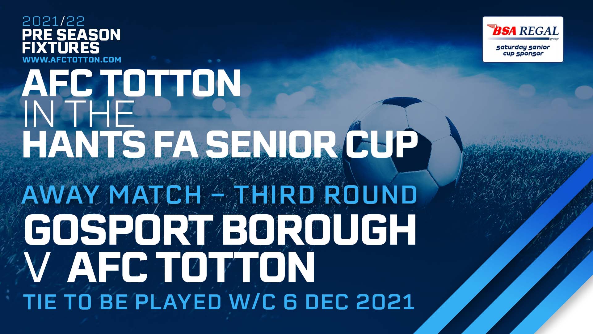 Hants FA Senior Cup 3rd Round | AFC Totton