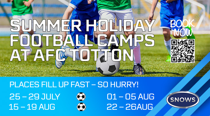 School holiday Summer Football Camp | AFC Totton
